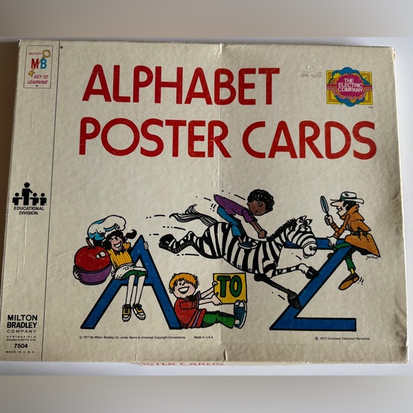 Milton Bradley | Other | Vintage 977 Milton Bradley Oversized Alphabet ...